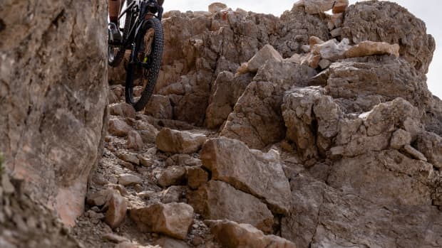 Watch: Riding On The Edge Of A Razor Thin Cliff