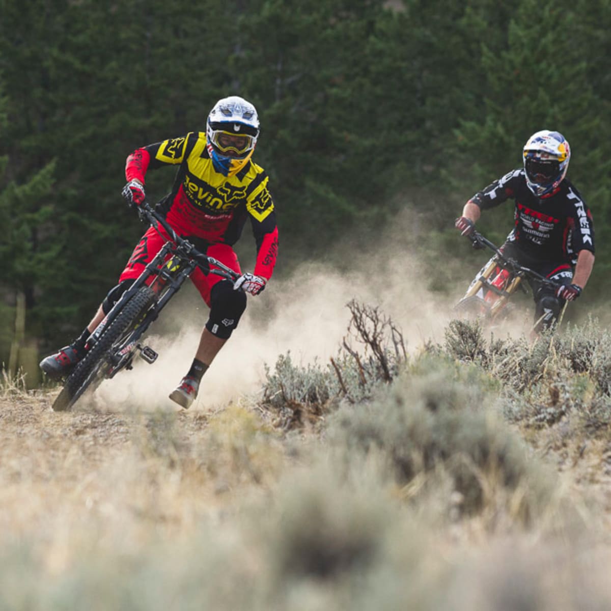 Mountain Bike Downhill Drift