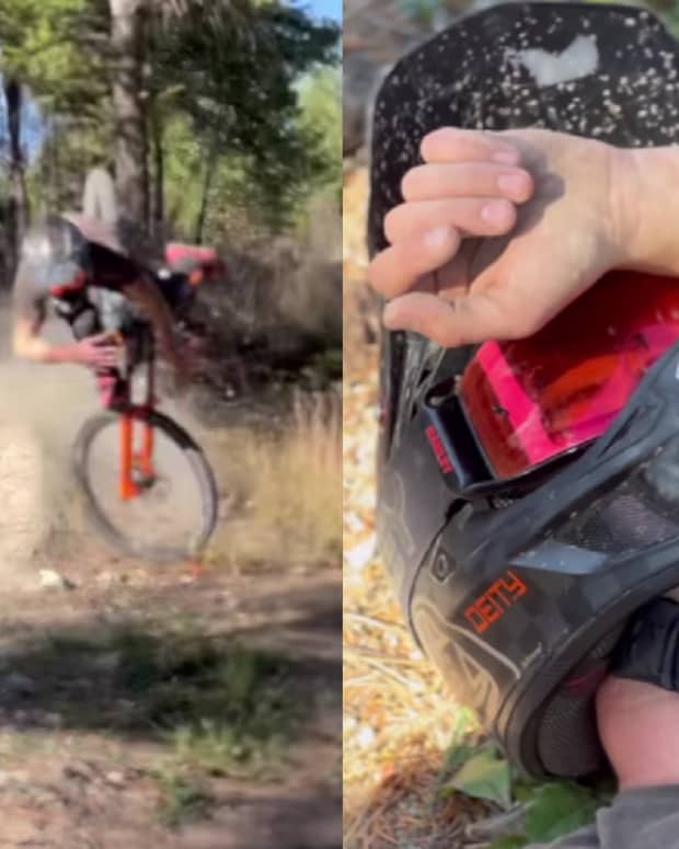 Rider's Head First Crash Shows Why Helmets Are Essential - BikeMag