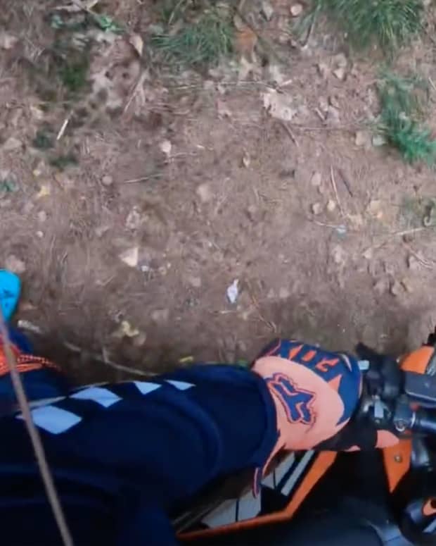 Rider Crashes Into Hidden Barbed Wire Trap: "It's A Tough World"