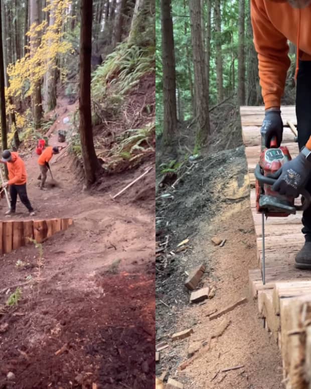 Rider Shares Satisfying Video Of Creating A New Trail