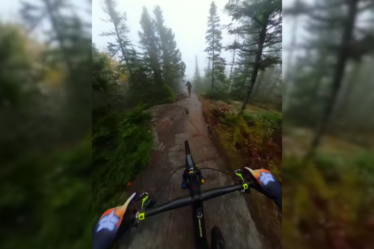 "Slab City"- Rider Blazes Down Perfect Granite Trail