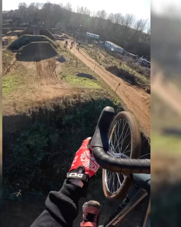 Cyclist Pushes Gravel Bike To The Limit On Mountain Bike Trail