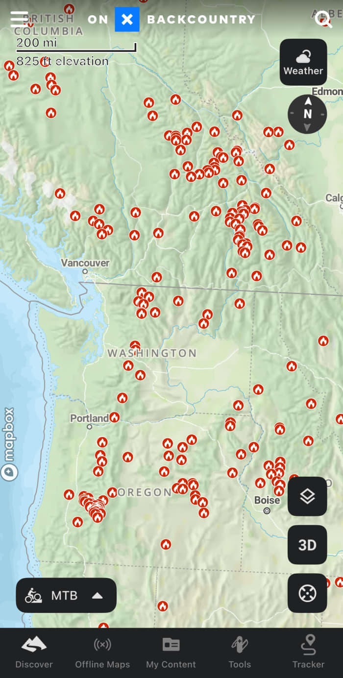 Wildfire Smoke Tracking App for Planning MTB Trips