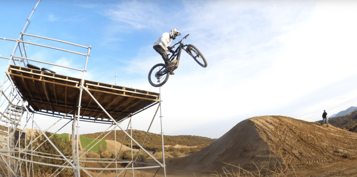 Pro Freeride Mountian Biker and Olympic Motocross Rider Shred the ...