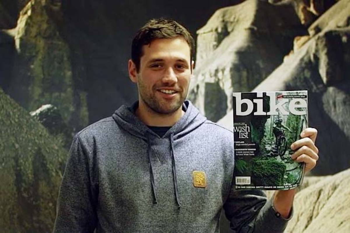 Thomas Vanderham Gets "Covered" by Bike