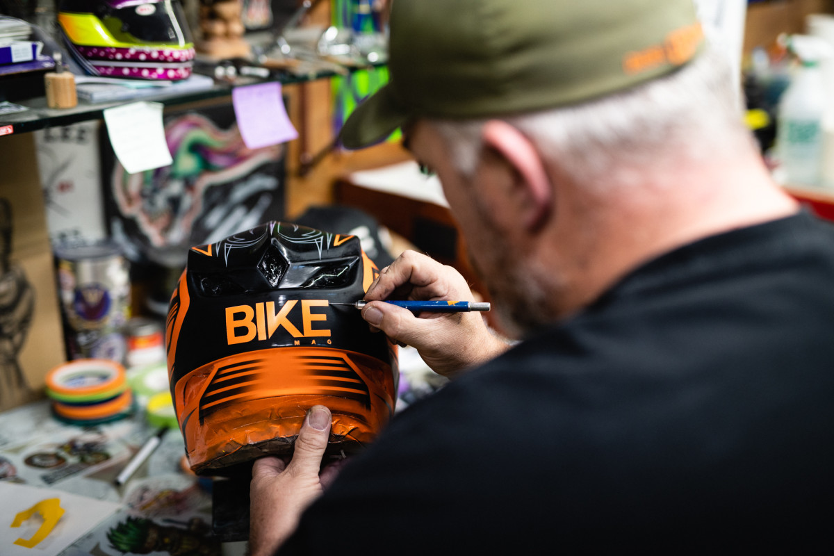Behind the Scenes Look at a Custom D4 Helmet Paint Job | BIKE Mag