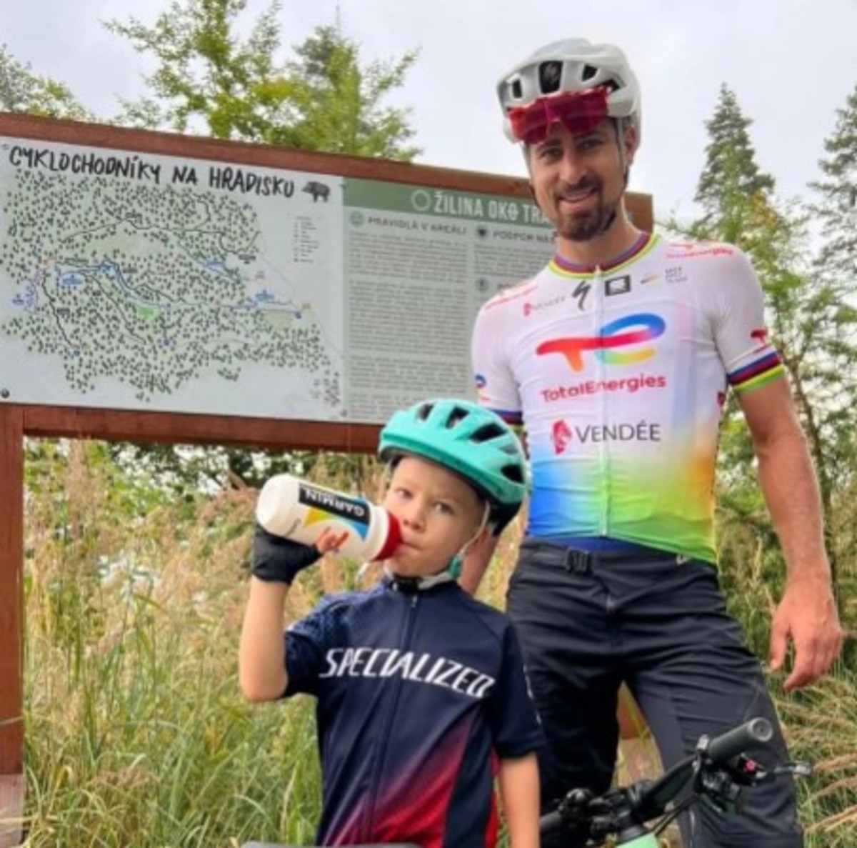 Cyclist Peter Sagan, Days After Final Tour De France, Enjoys Mountain ...