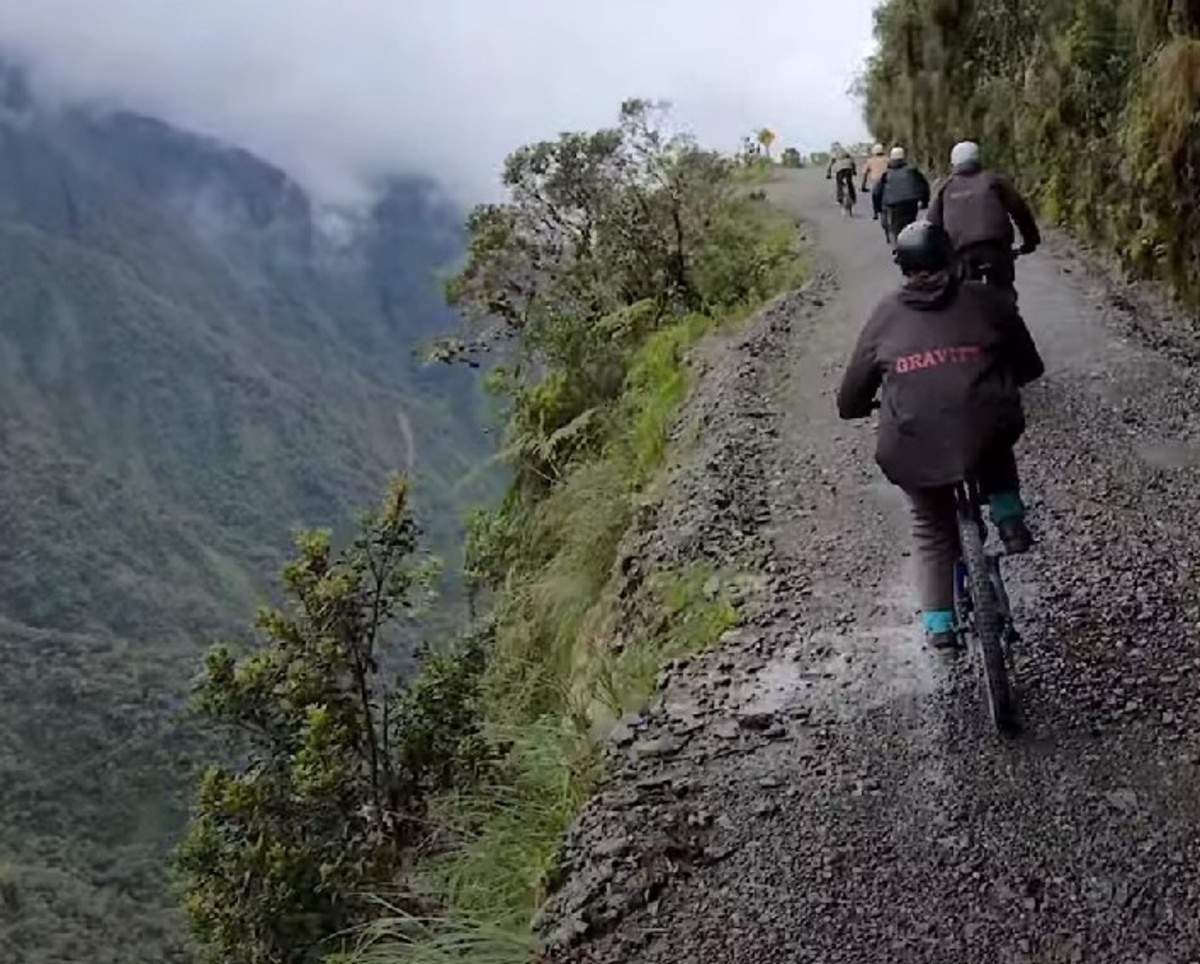 Watch: Biking On The World's Most Dangerous Road