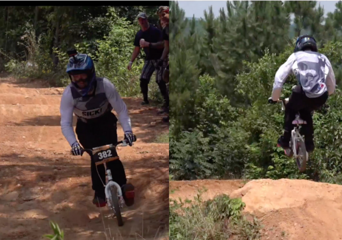 Look: Crowd Goes Wild For Rider's Skills On A Mini-Bike