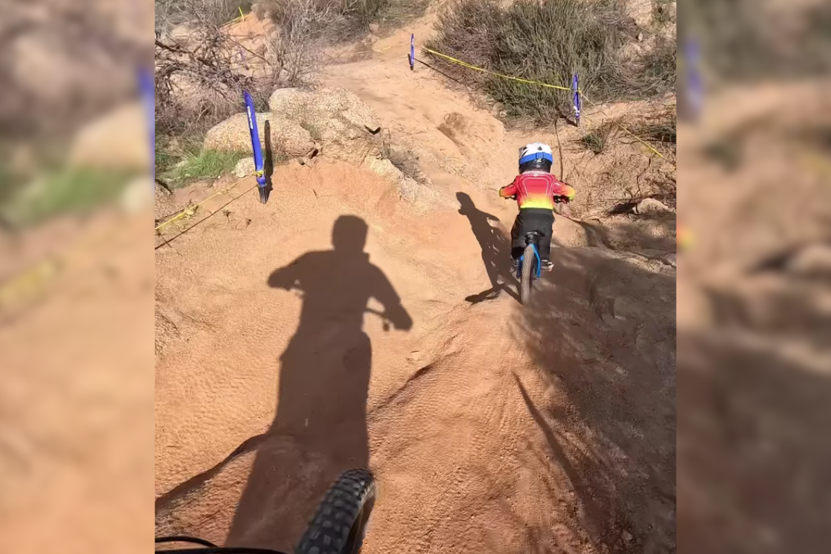 Four Year Old Rider Dominates In His Second Ever Downhill Race