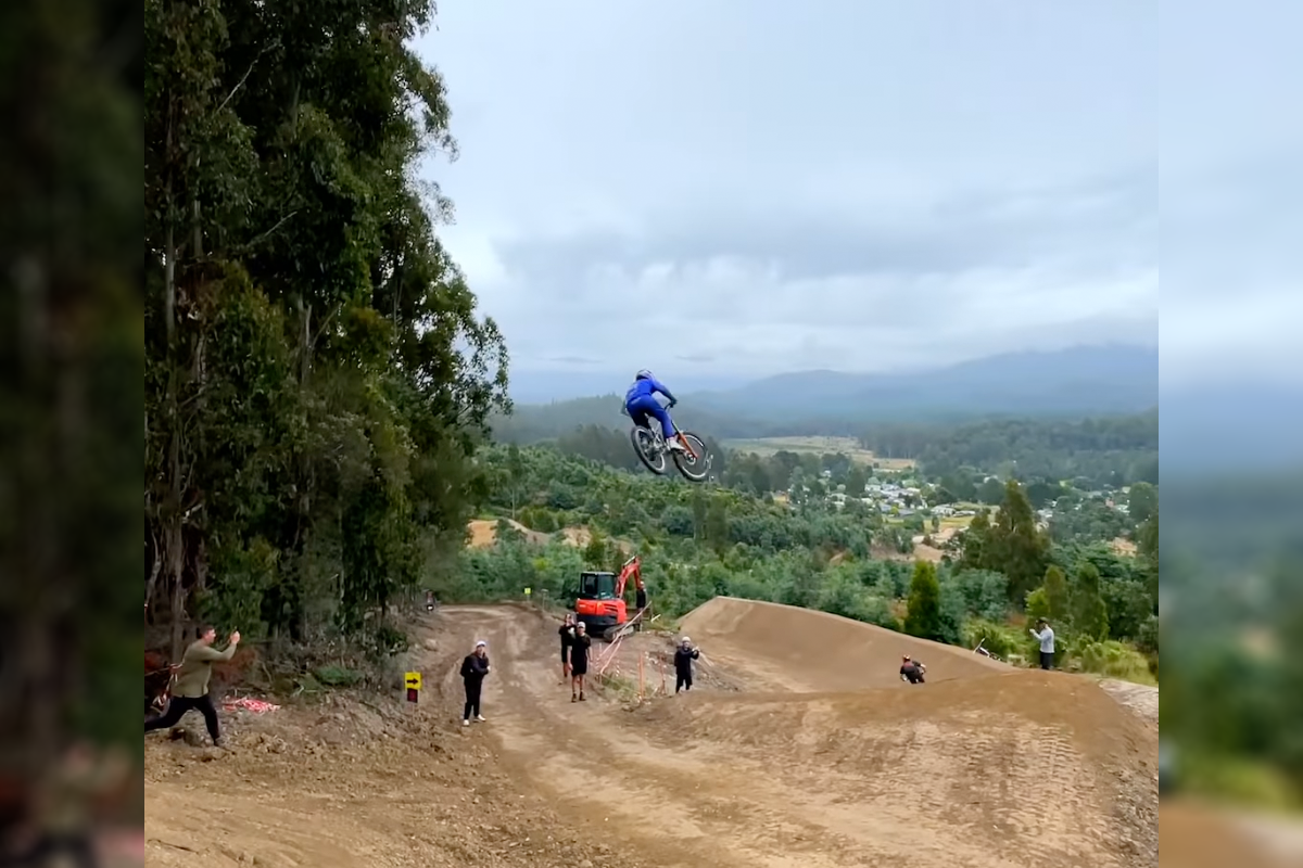 Riders Take First Laps On New Red Bull Hardline Course - BikeMag