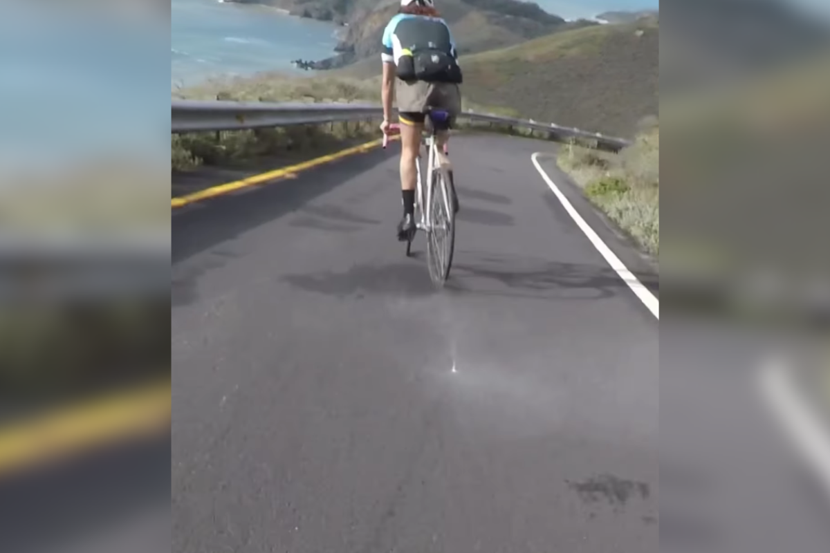 Cyclists Panic As Tires Explode On Brakeless Bikes