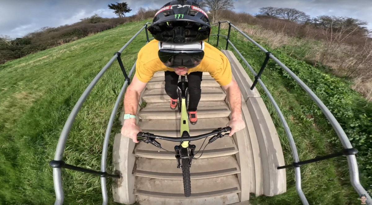 Mountain Biker Tests Apple Vision Pro On The Trail