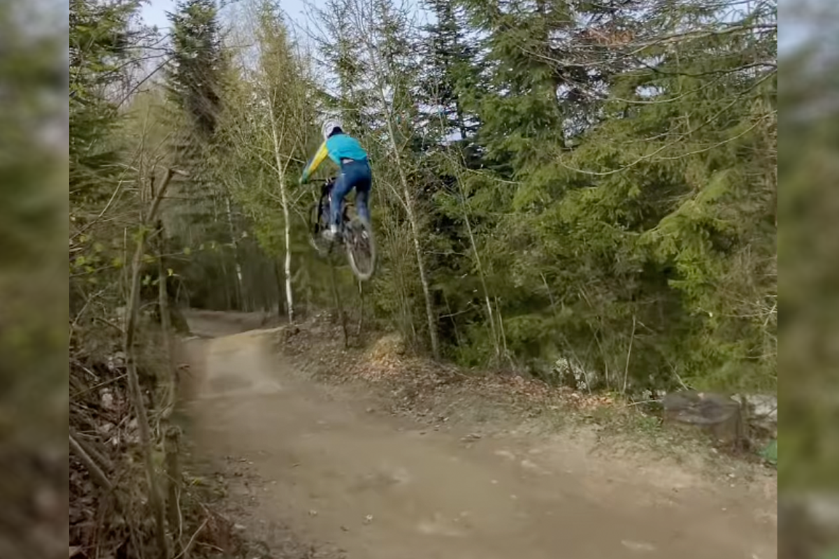 Rider Gets Launched Pulling For A Massive Double - BikeMag