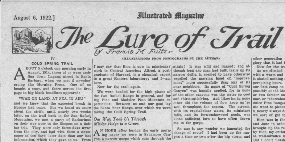 Revisiting the Lure of a Trail 100 Years Later