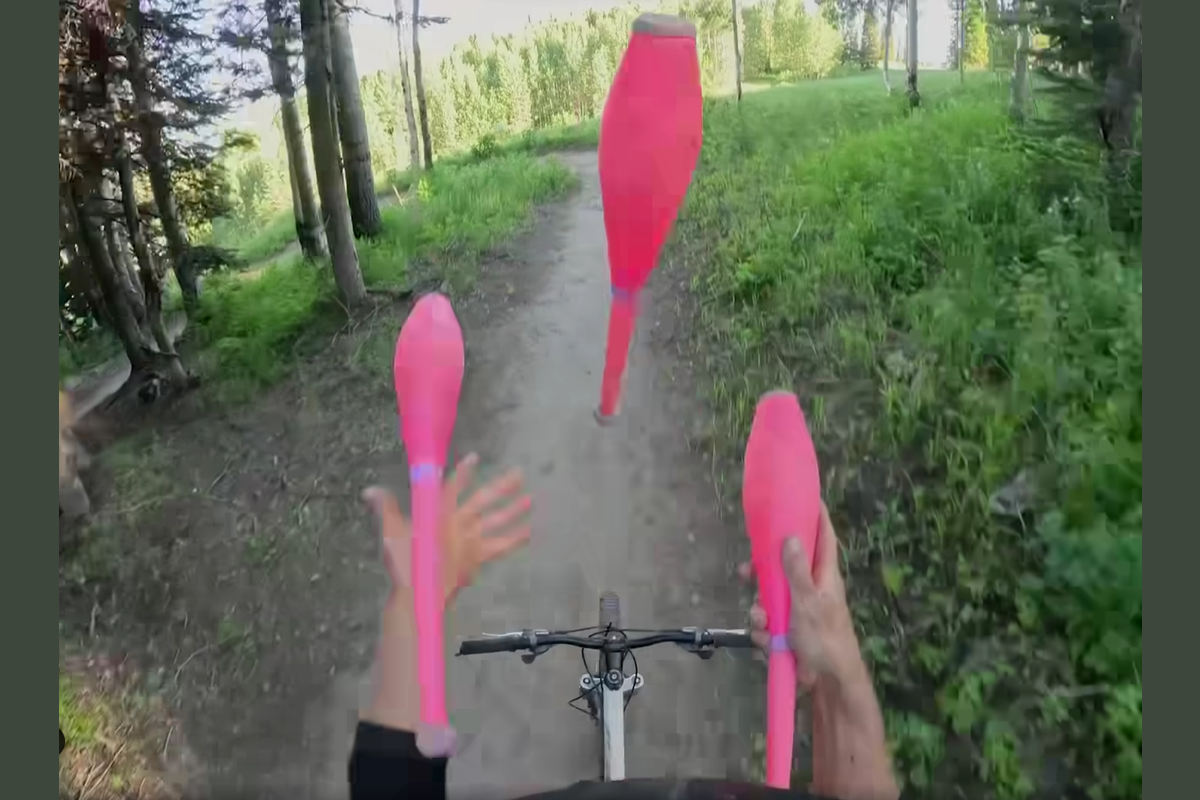 Juggling Mountain Biker Wins The Internet Over With Absurd Skills