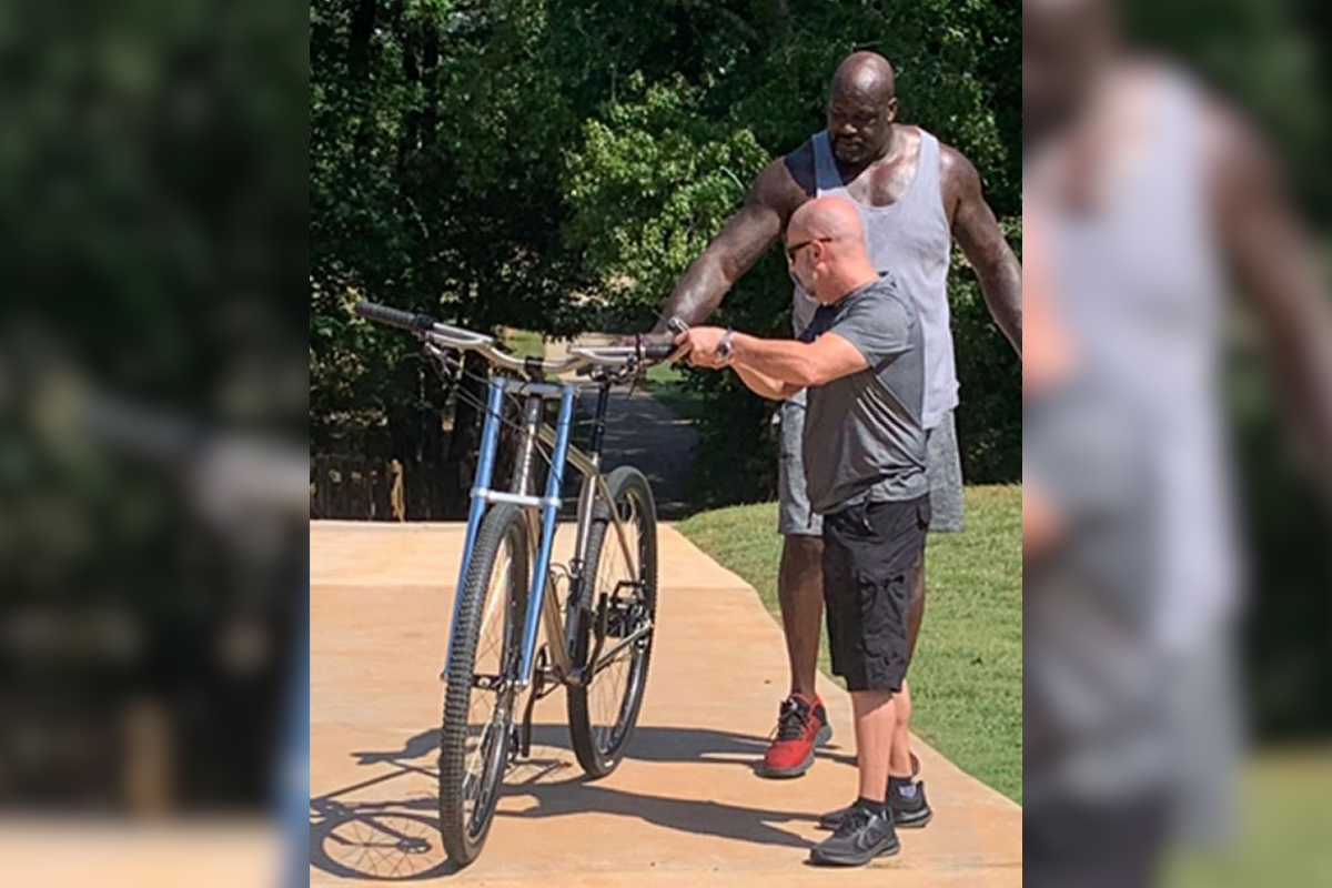 NBA Hall Of Famer Shaquille O'Neal Owns A Custom 36-Inch Mountain Bike