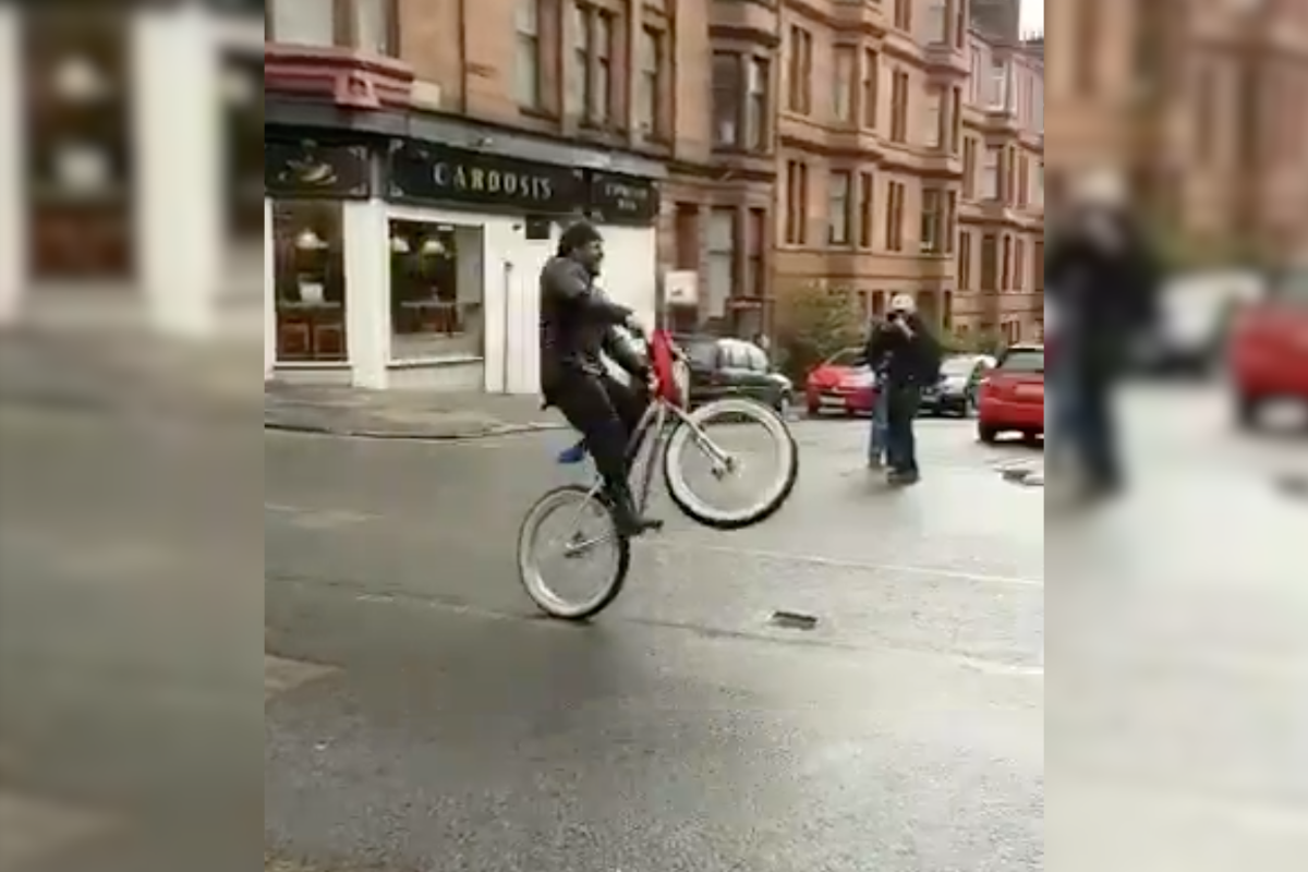 NFL Legend Marshawn Lynch Wheelies Down Busy Scottish Street