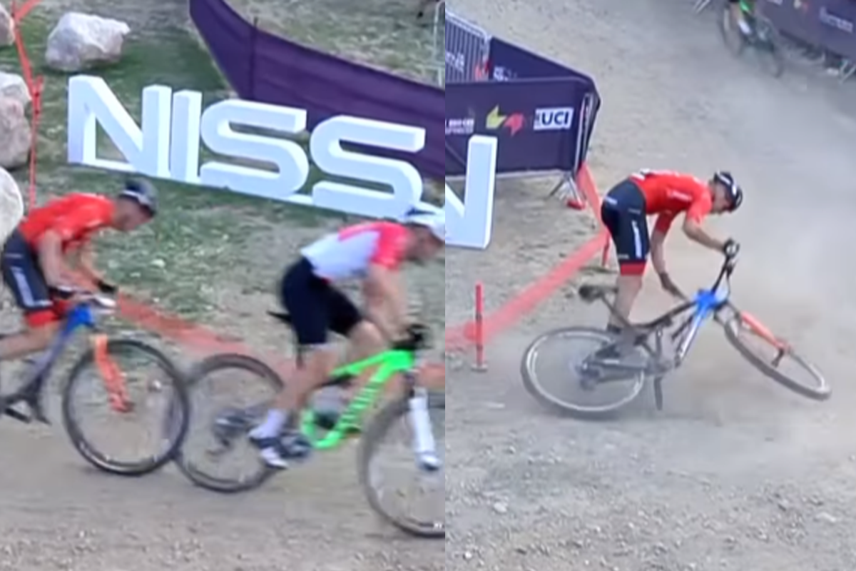 Racer Knocks Over Competitor In Contentious Move - Was It Clean?