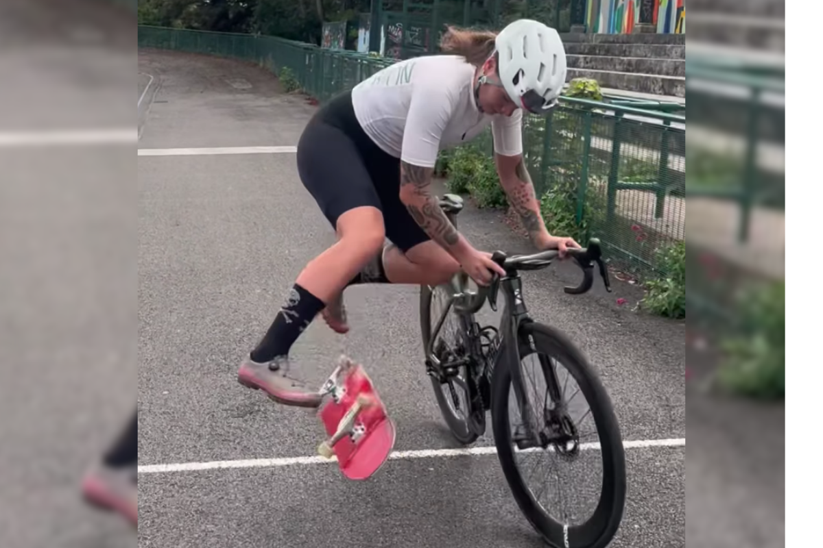 Cyclist Blows The Internet's Minds With Impressive Cross Sport Skill