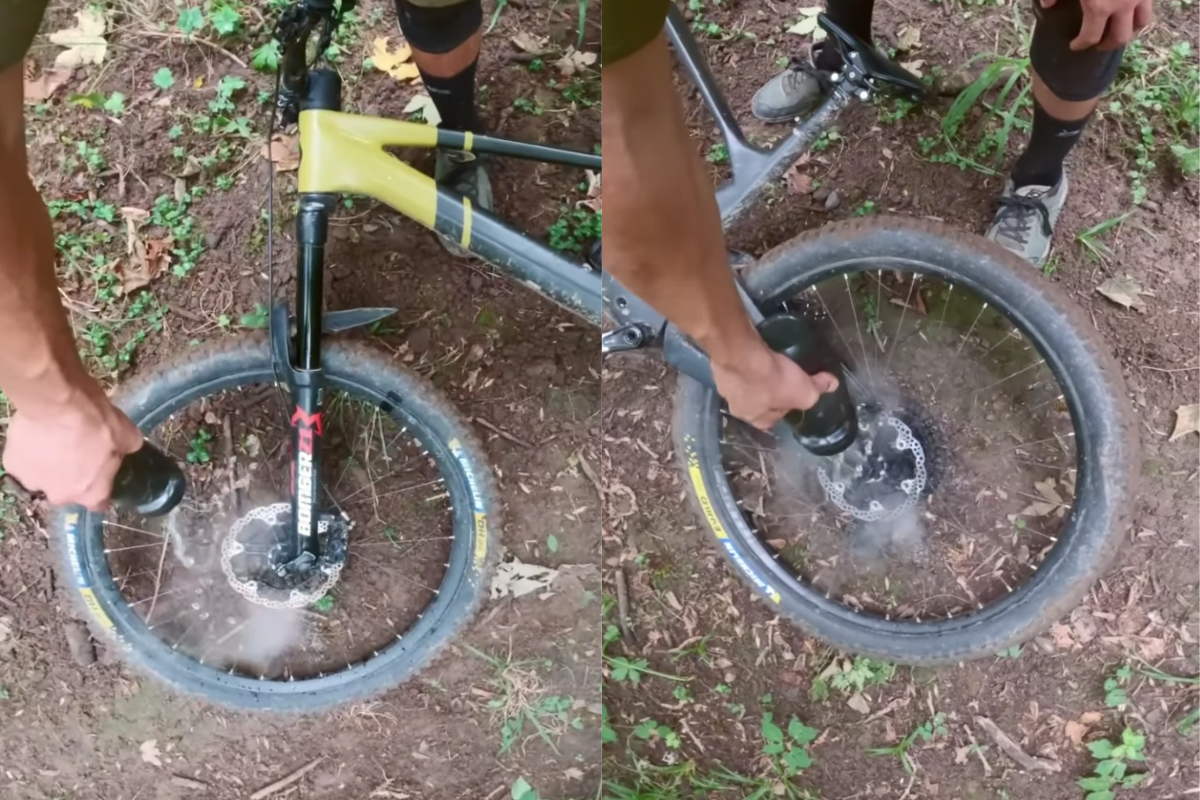 Biker's Steaming Brakes Have People Confused