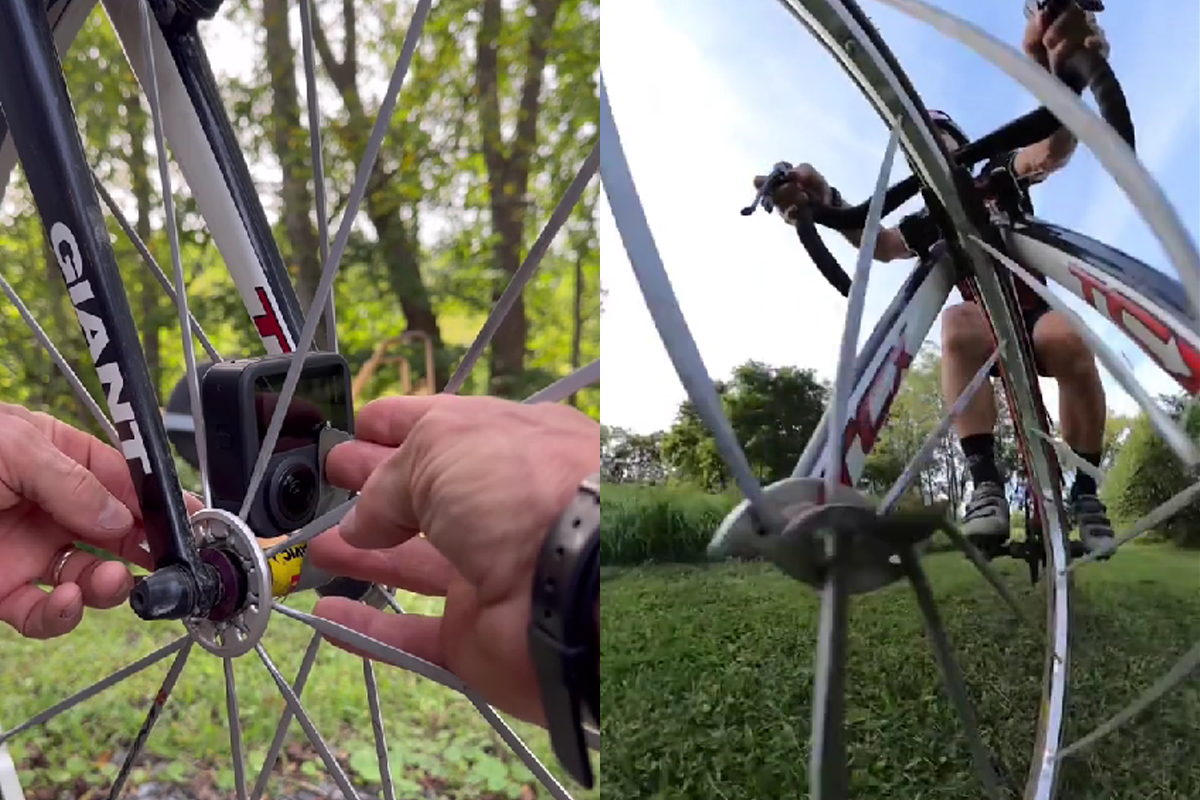 Cyclist Unlocks New GoPro Angle: "Can't Believe This Actually Worked"