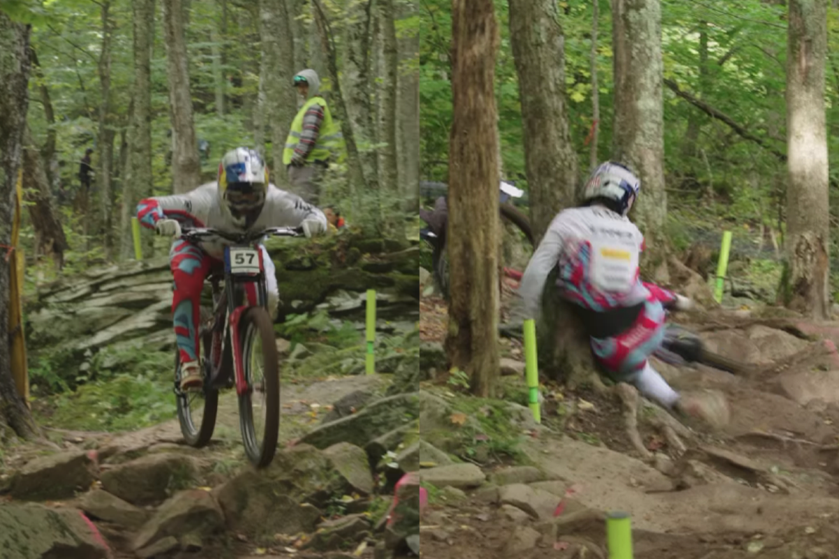 "Hello Tree"- Pro Rider Shakes Off Scary Crash