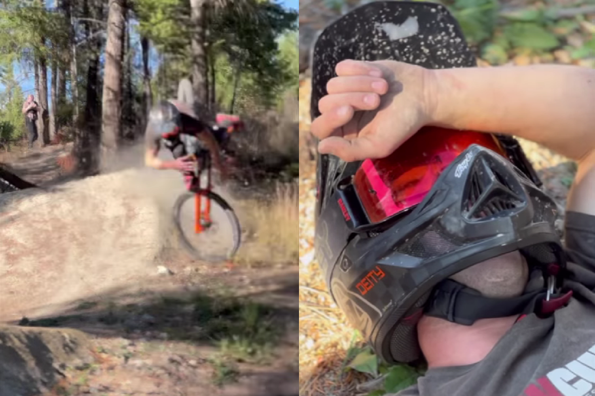 Rider Demonstrates Why Some Lines Are Better Left For The Pros