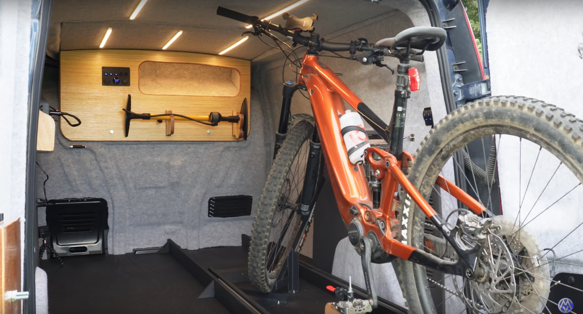 YouTuber Creates Sleek MTB Camper Van