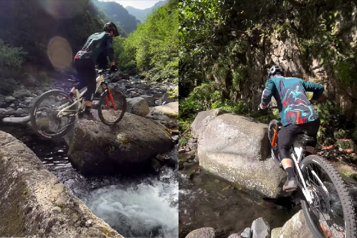 That's One Unconventional Way To Cross A Stream