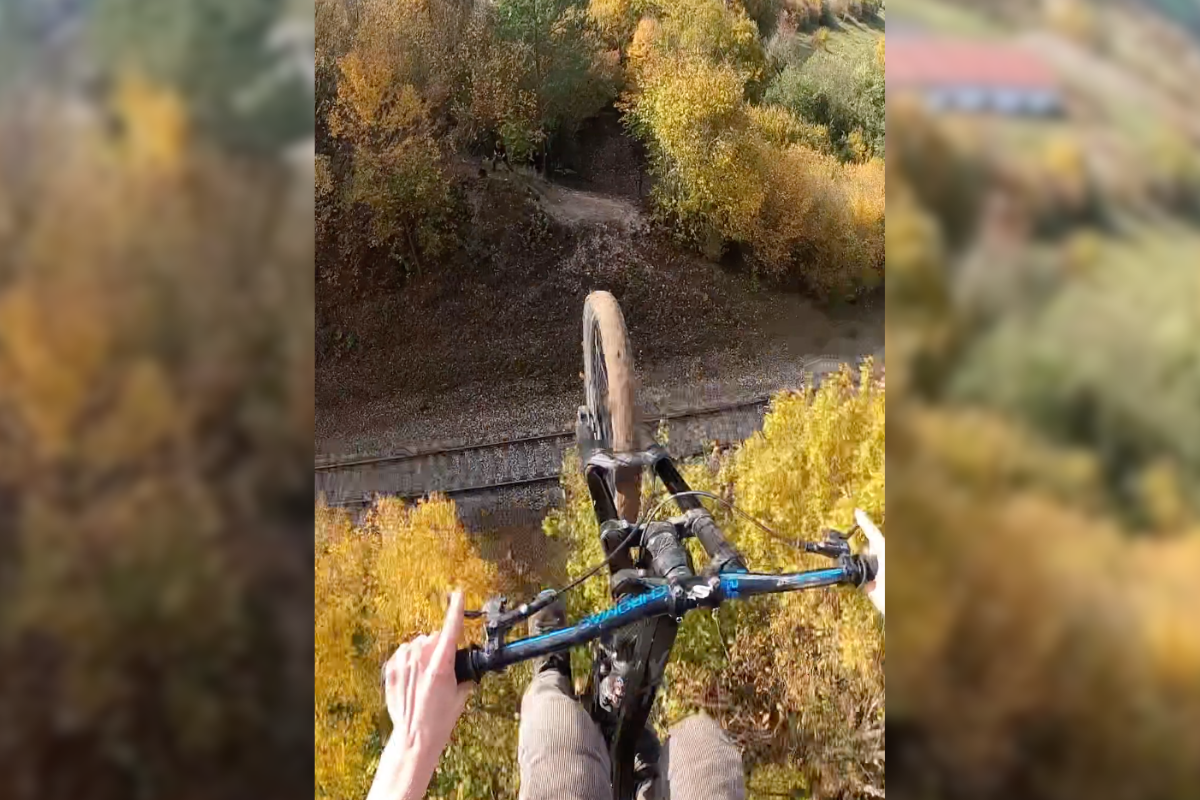 Rider Suffers 'Scariest Crash' Of His Career On Train Track Gap