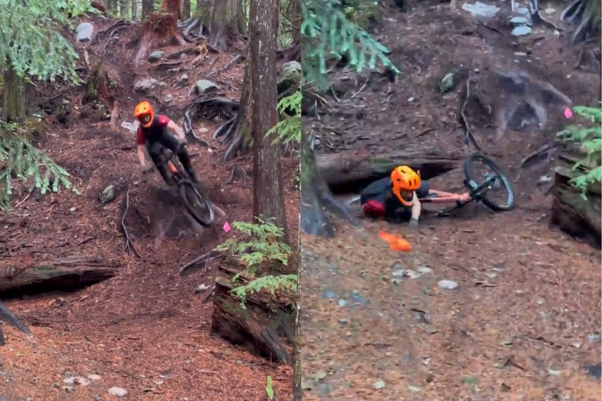 Rider Breaks New Helmet On Scary Crash