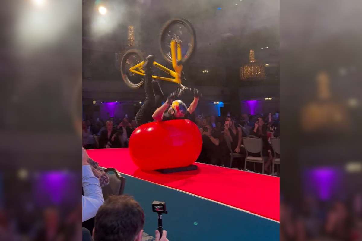 Danny MacAskill Wows Crowd With Fun Trick