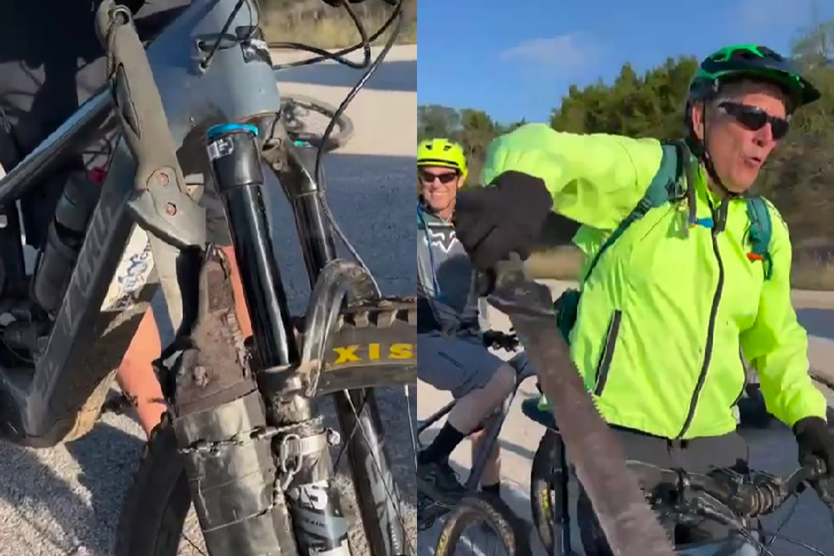 Mountain Biker's Machete Holster Is An Absurd Modification