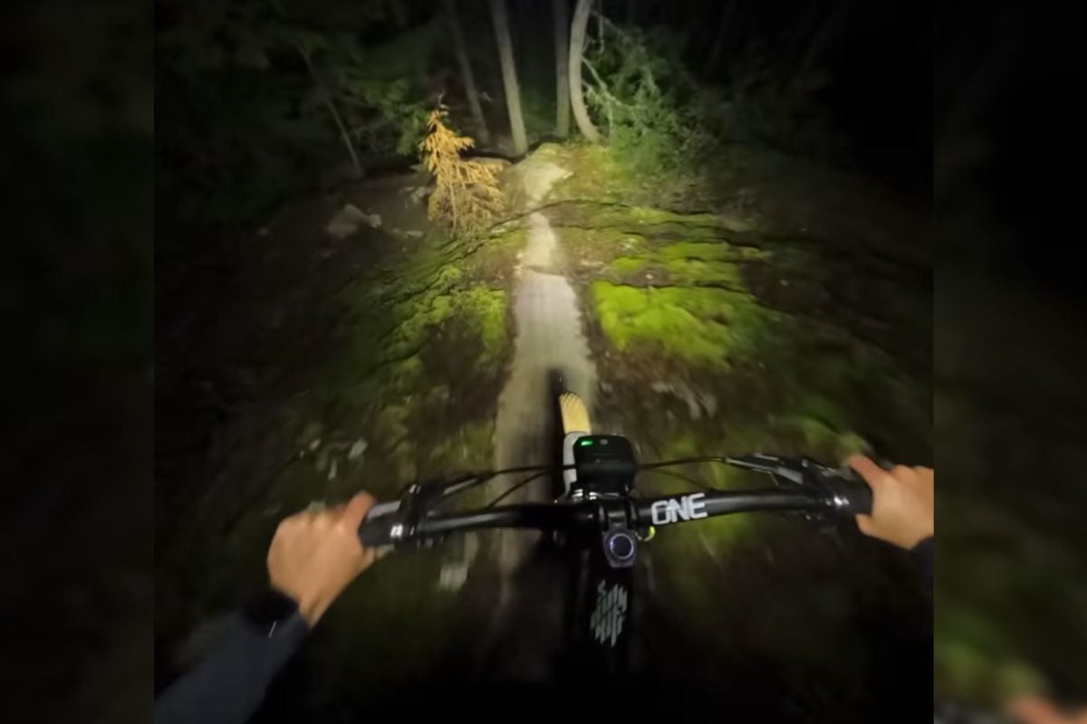 Rider Takes On "The Hardest Trail Around" At Night