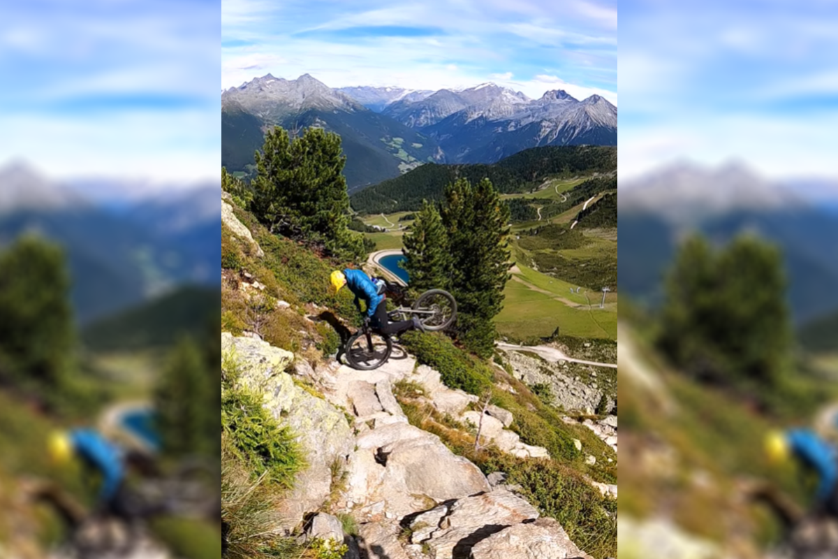 Pro Blows Minds With Incredible Bike Control On Steep Line