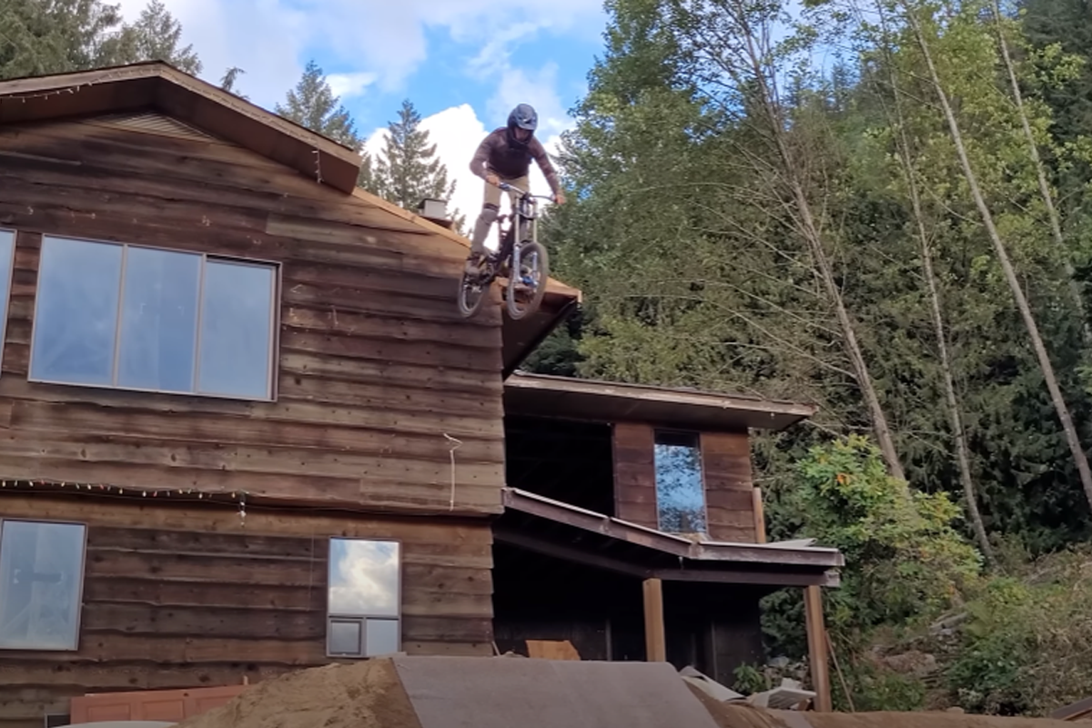 Rider Fulfills Dream Of Building Rooftop Drop On His House