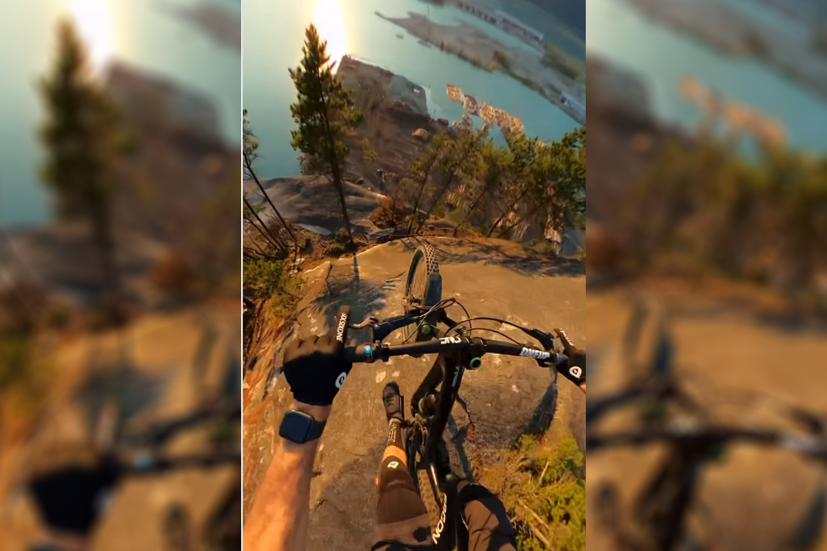 Remy Metailler Flies Down A Rock Climbing Route