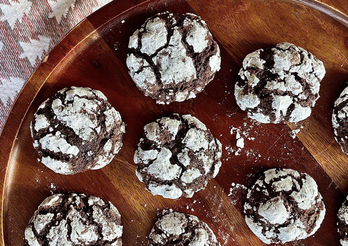 Singletrack Snacks: Chocolate Peppermint Crinkle Cookies