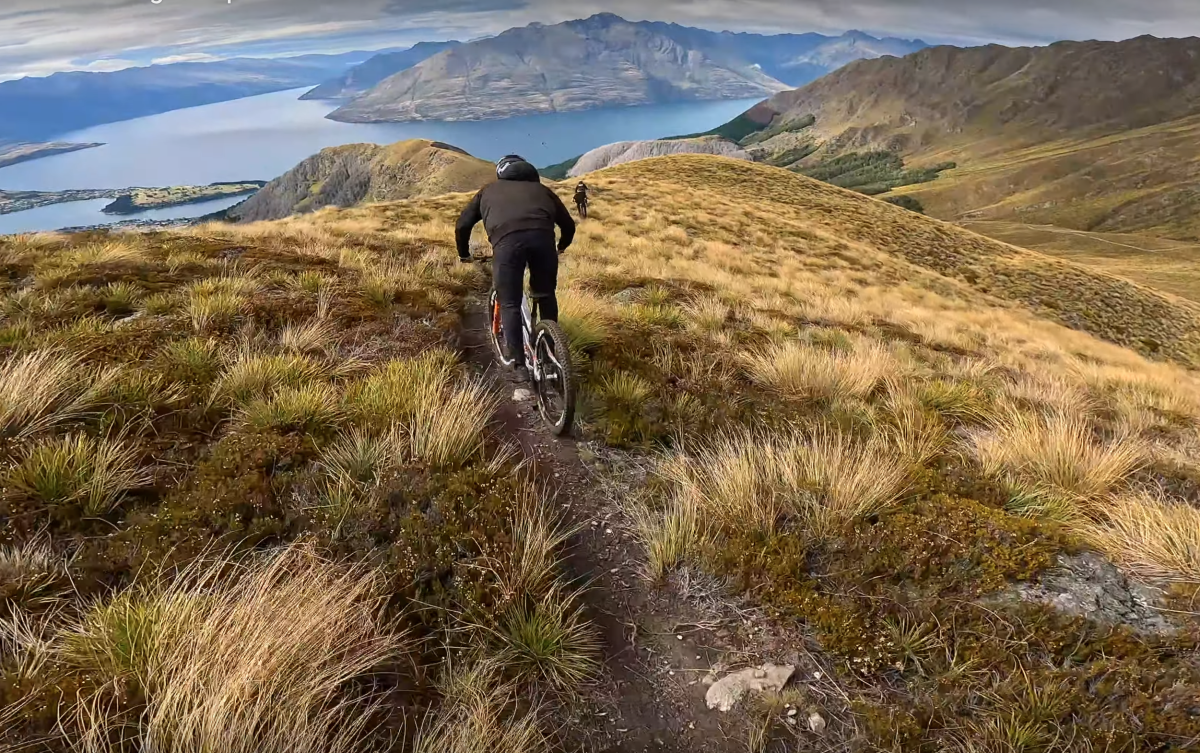 Pros Tackle "Queenstown's Longest Alpine Trail" With Help Of Helicopter