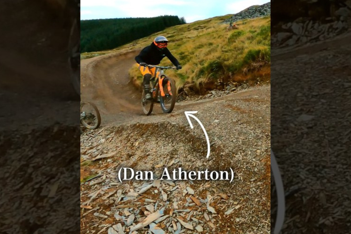 YouTuber Left Speechless As Dan Atherton Passes Him On Trail