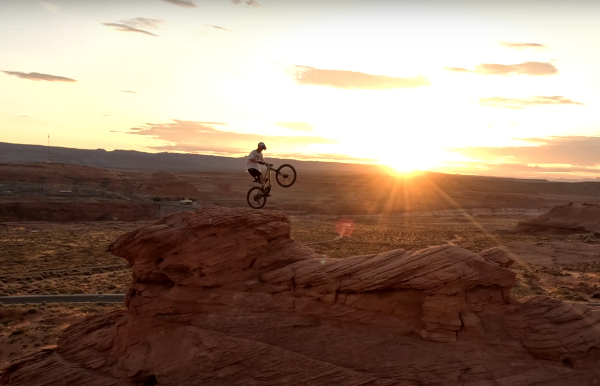 Trials Rider Shows Off His Big Bike Skills In Utah