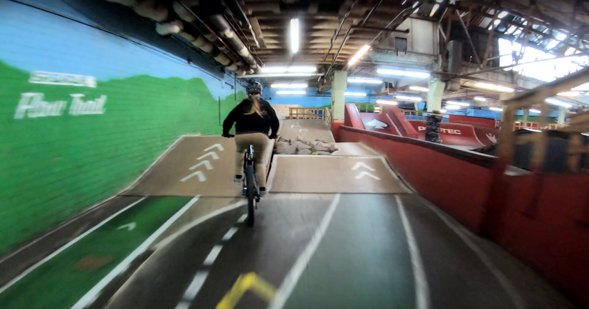 Look: Riding The World's Longest Indoor Mountain Bike Trail - BikeMag