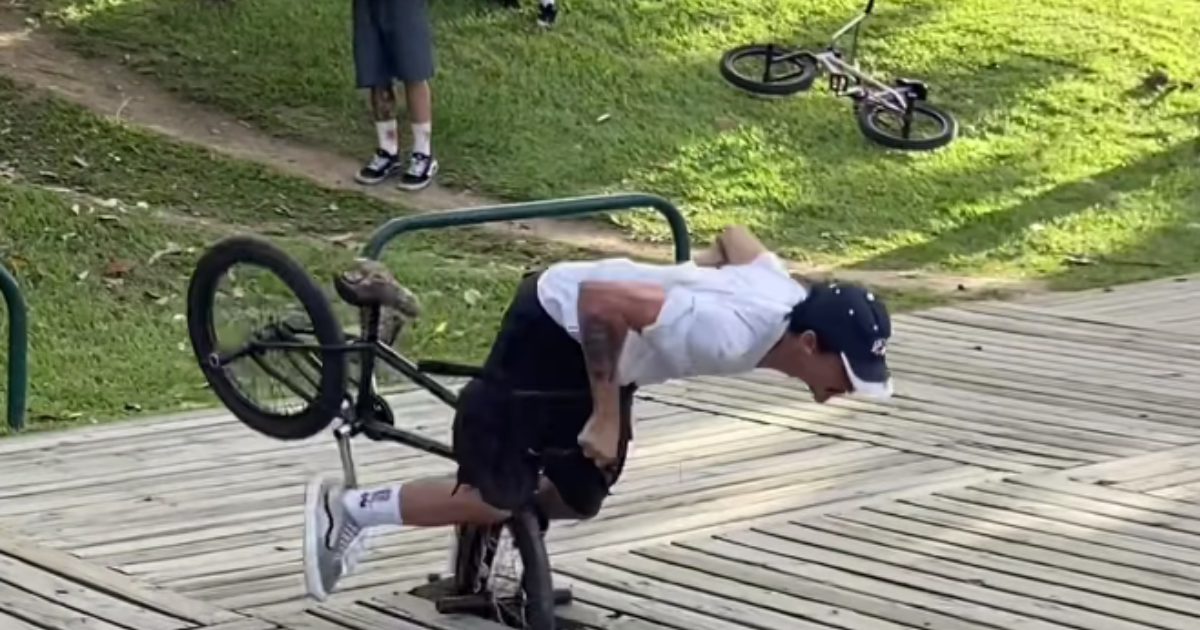 BMX Rider Crashes Through Boardwalk Landing Huge Trick - BikeMag