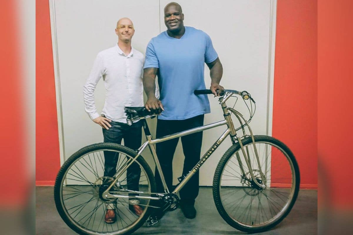 NBA Icon Shaquille O'Neal Makes Huge Custom Bicycle Look Tiny - BikeMag