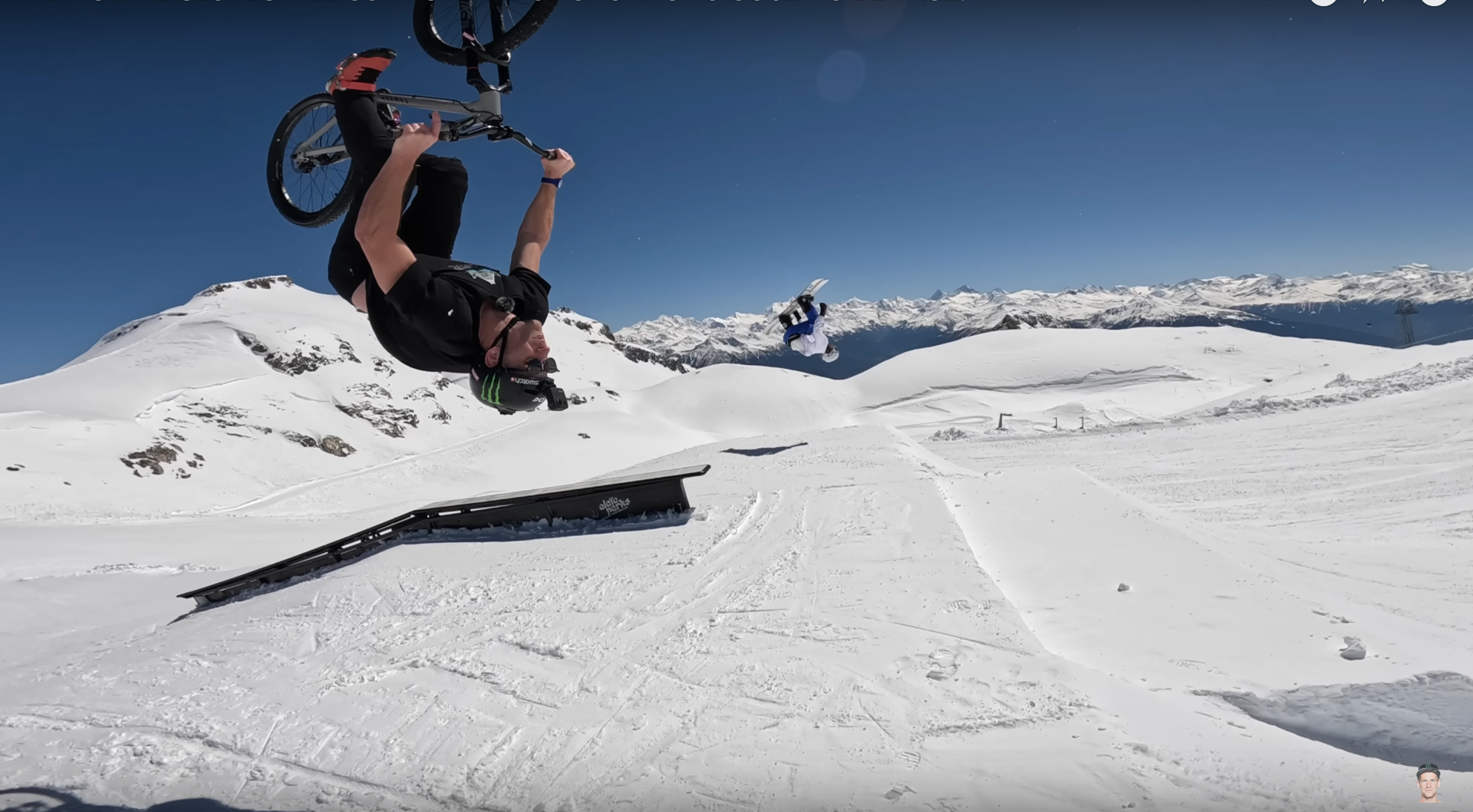 Sam Pilgrim Hits Swiss Snowboard Jumps On Bike - BikeMag